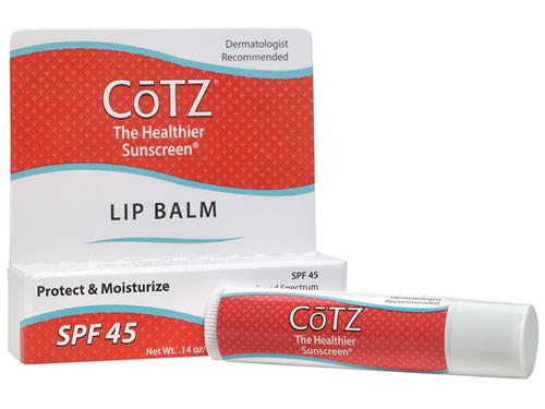 Hydrate and protect lips with CoTZ Lipbalm Sunscreen SPF 45.